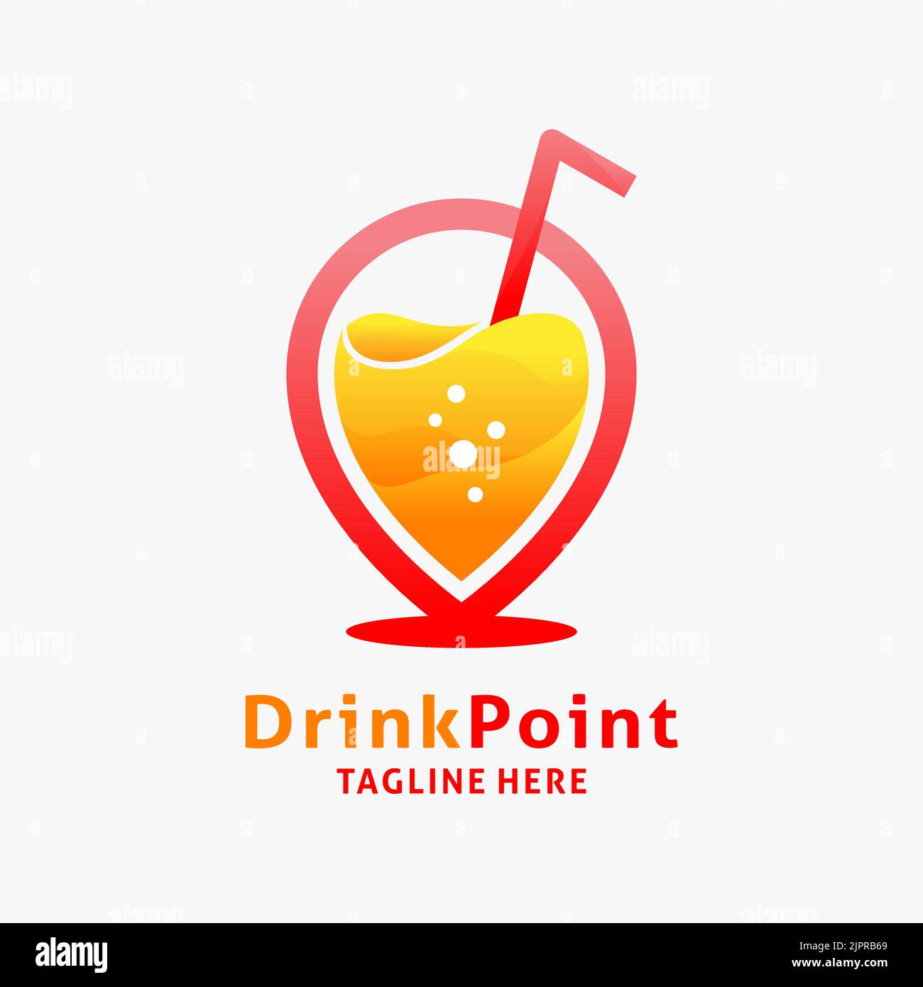 Fresh drink point logo design Stock Vector Image & Art - Alamy
