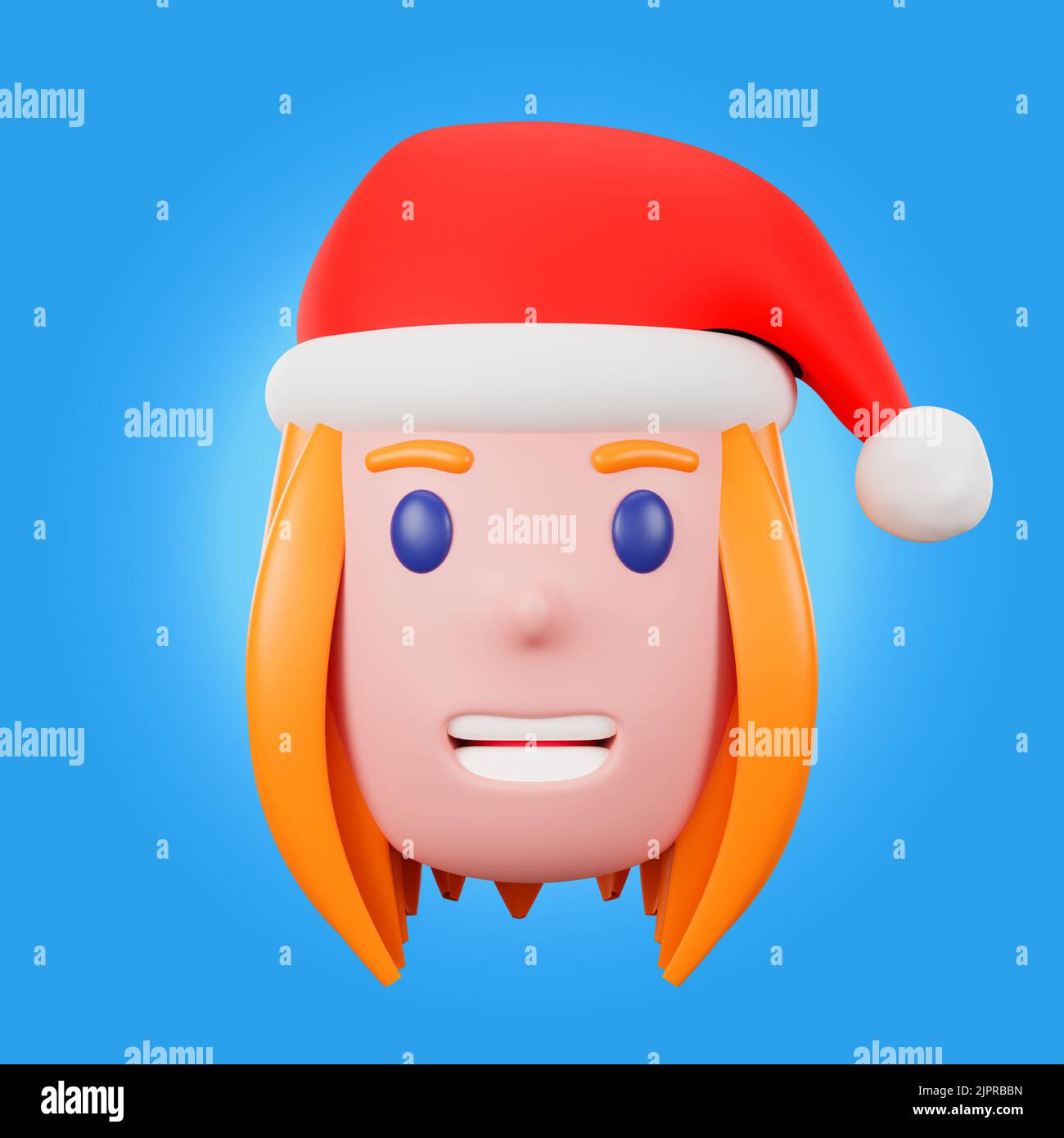 3d avatar female christmas Stock Photo - Alamy