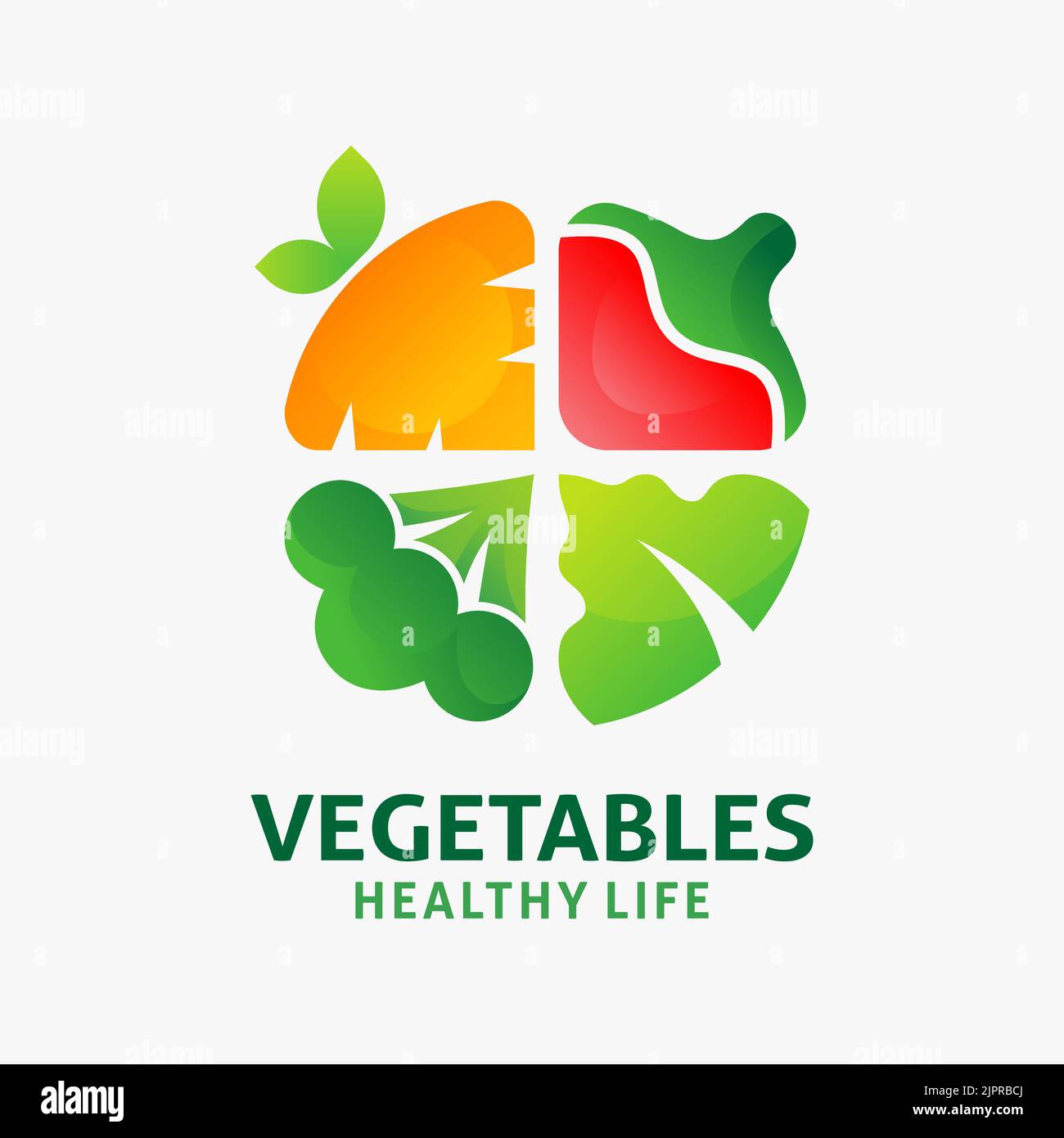 Fresh vegetables logo design Stock Vector Image & Art - Alamy