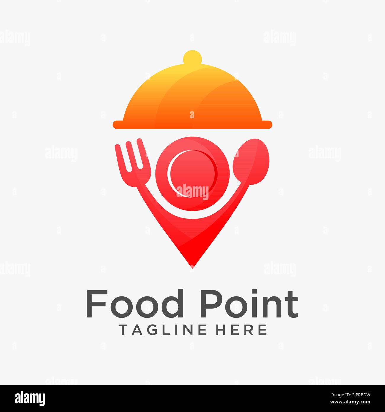 Food point logo design Stock Vector Image & Art - Alamy
