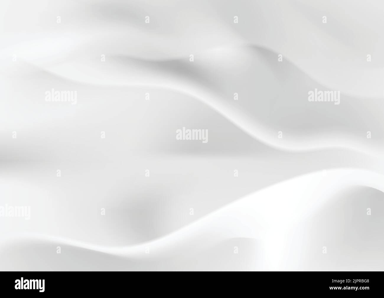 Abstract light gray smooth liquid waves background. Vector template ...