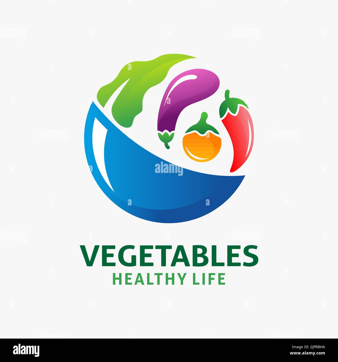 Fresh vegetables logo design Stock Vector Image & Art - Alamy
