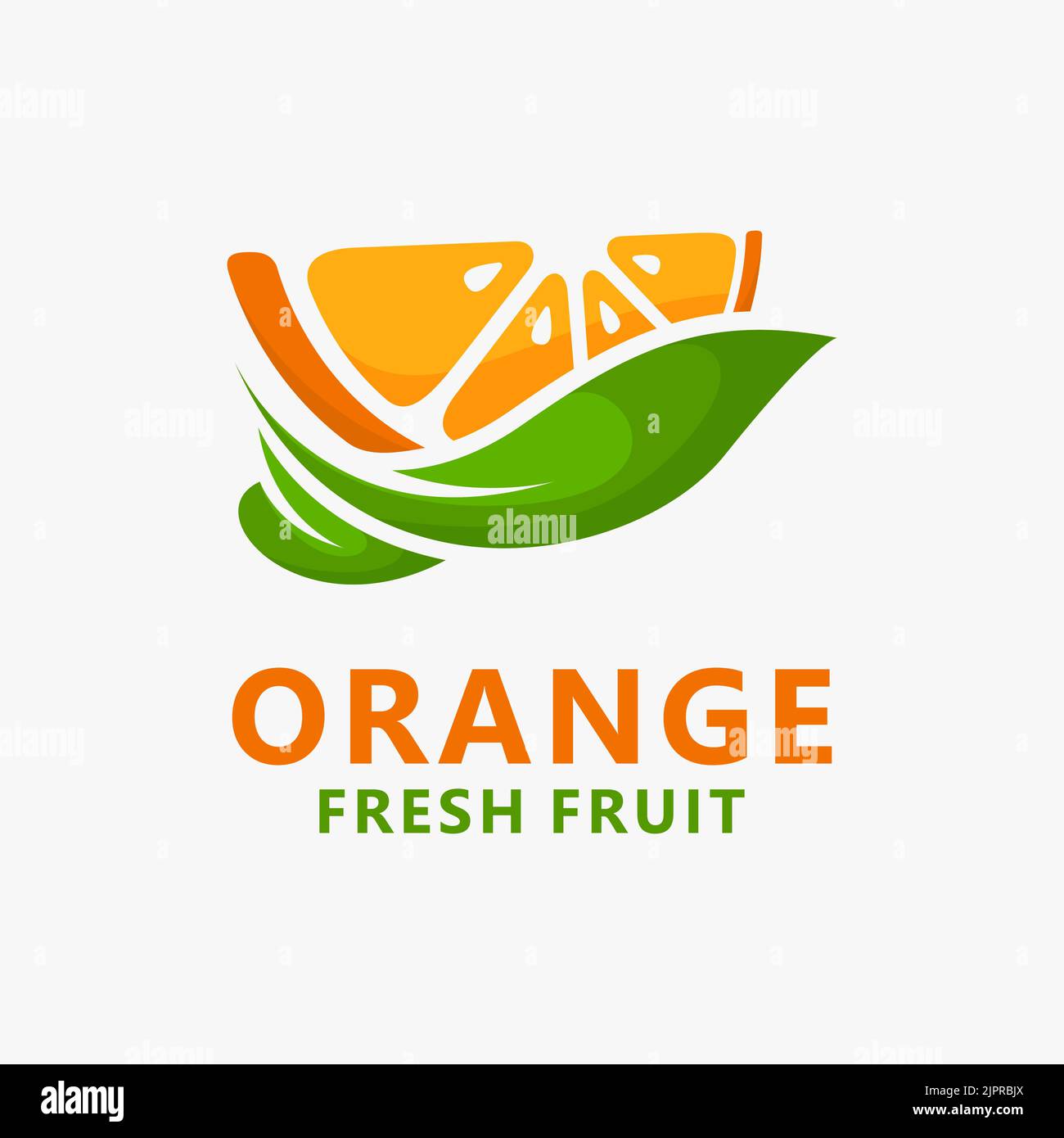 Orange fruit logo design Stock Vector Image & Art - Alamy