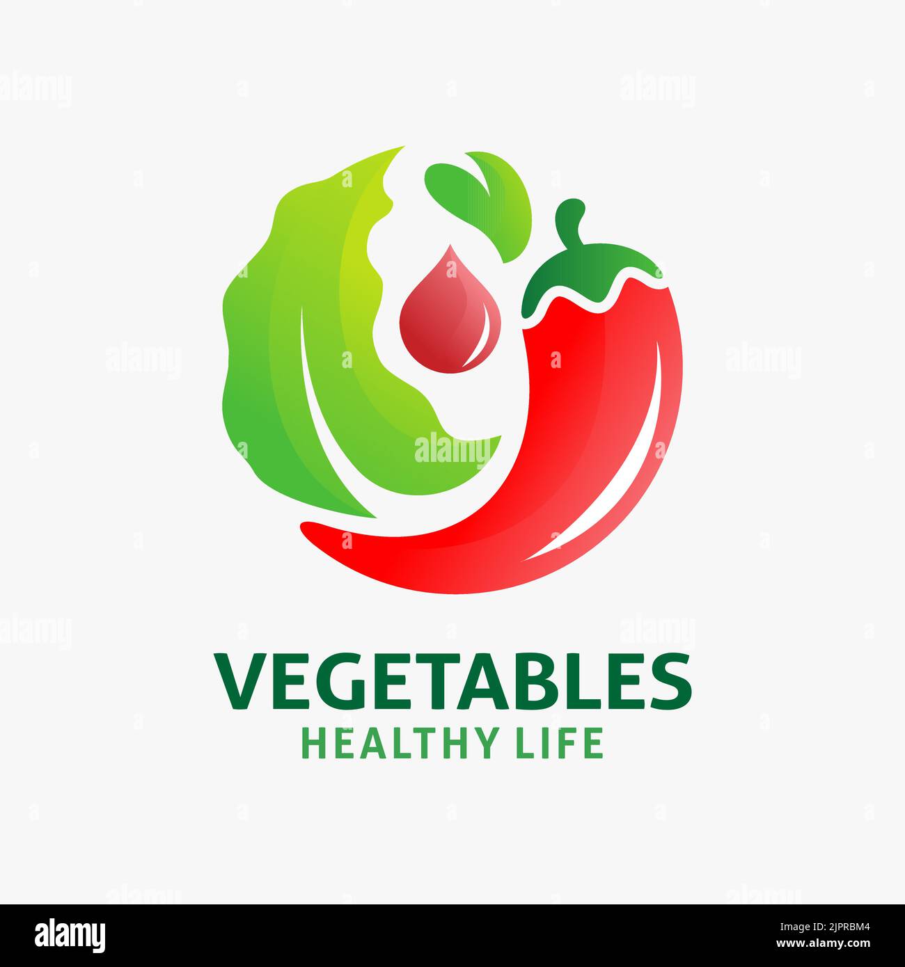 Fresh vegetables logo design Stock Vector Image & Art - Alamy
