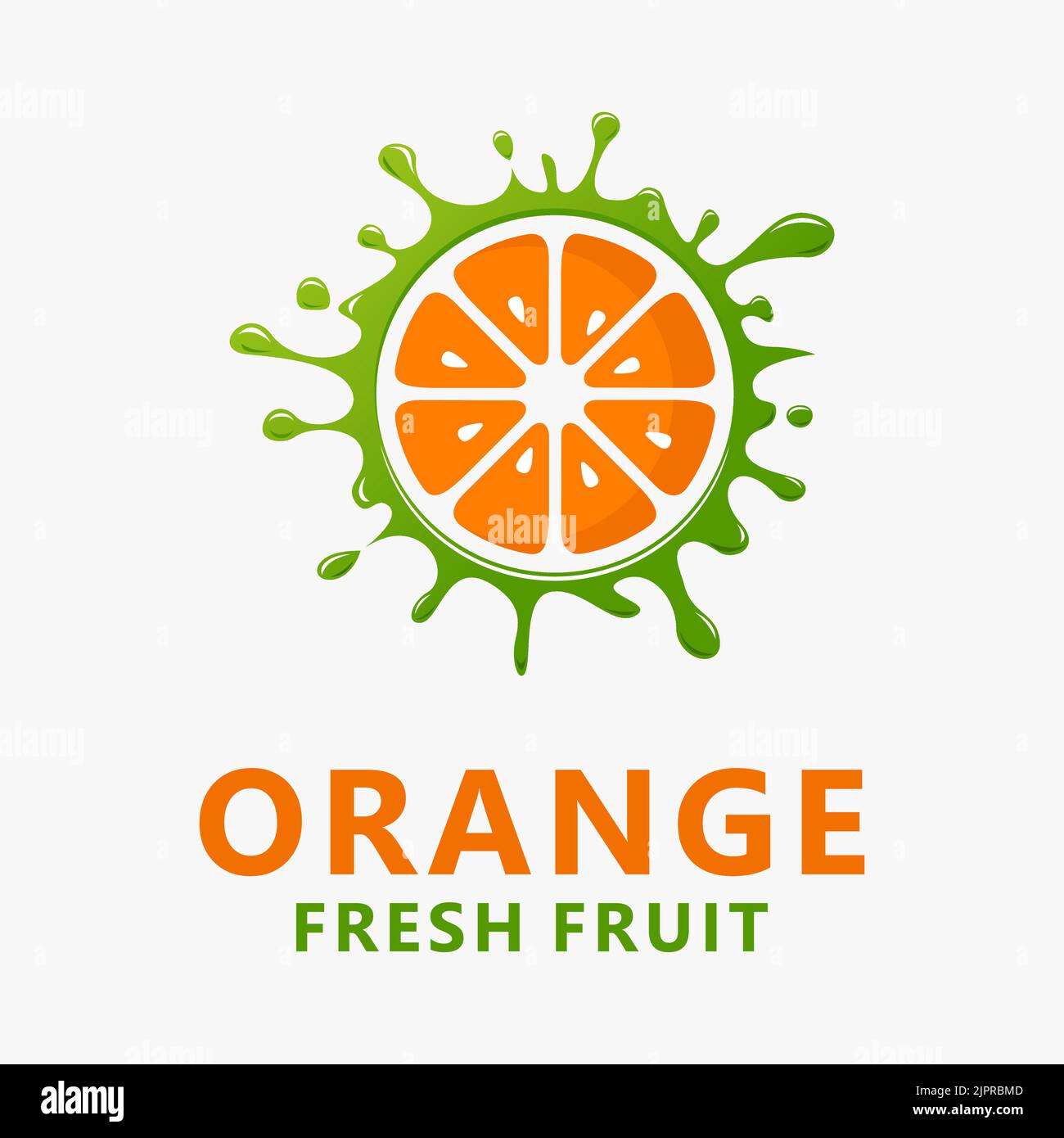 Orange fruit logo design Stock Vector Image & Art - Alamy