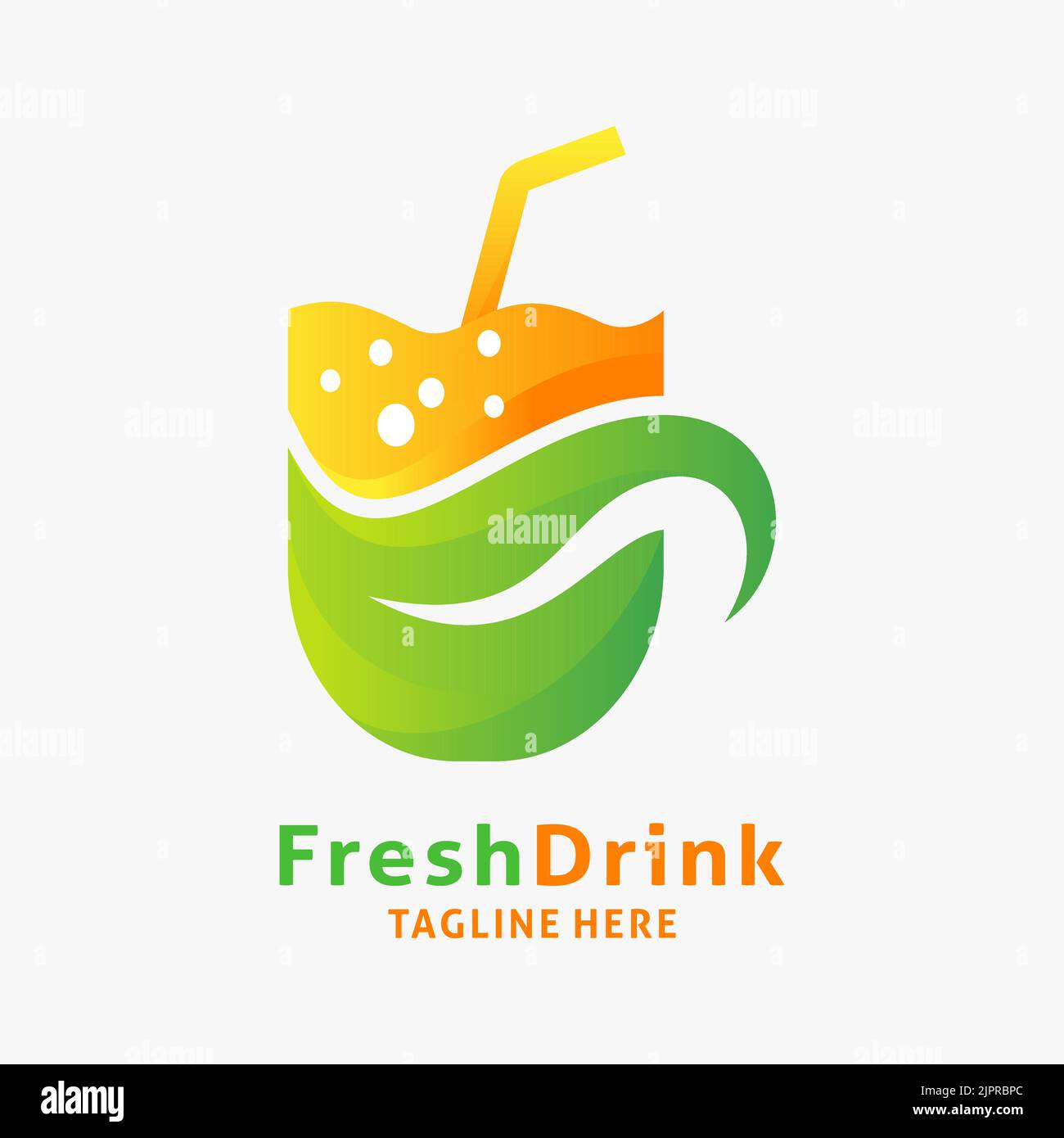Nature fresh drink logo design Stock Vector Image & Art - Alamy