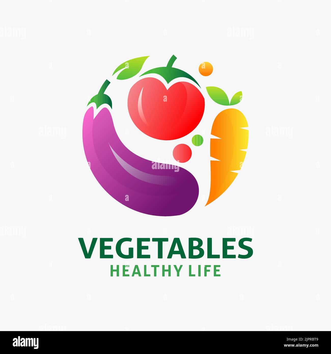 Fresh vegetables logo design Stock Vector Image & Art - Alamy