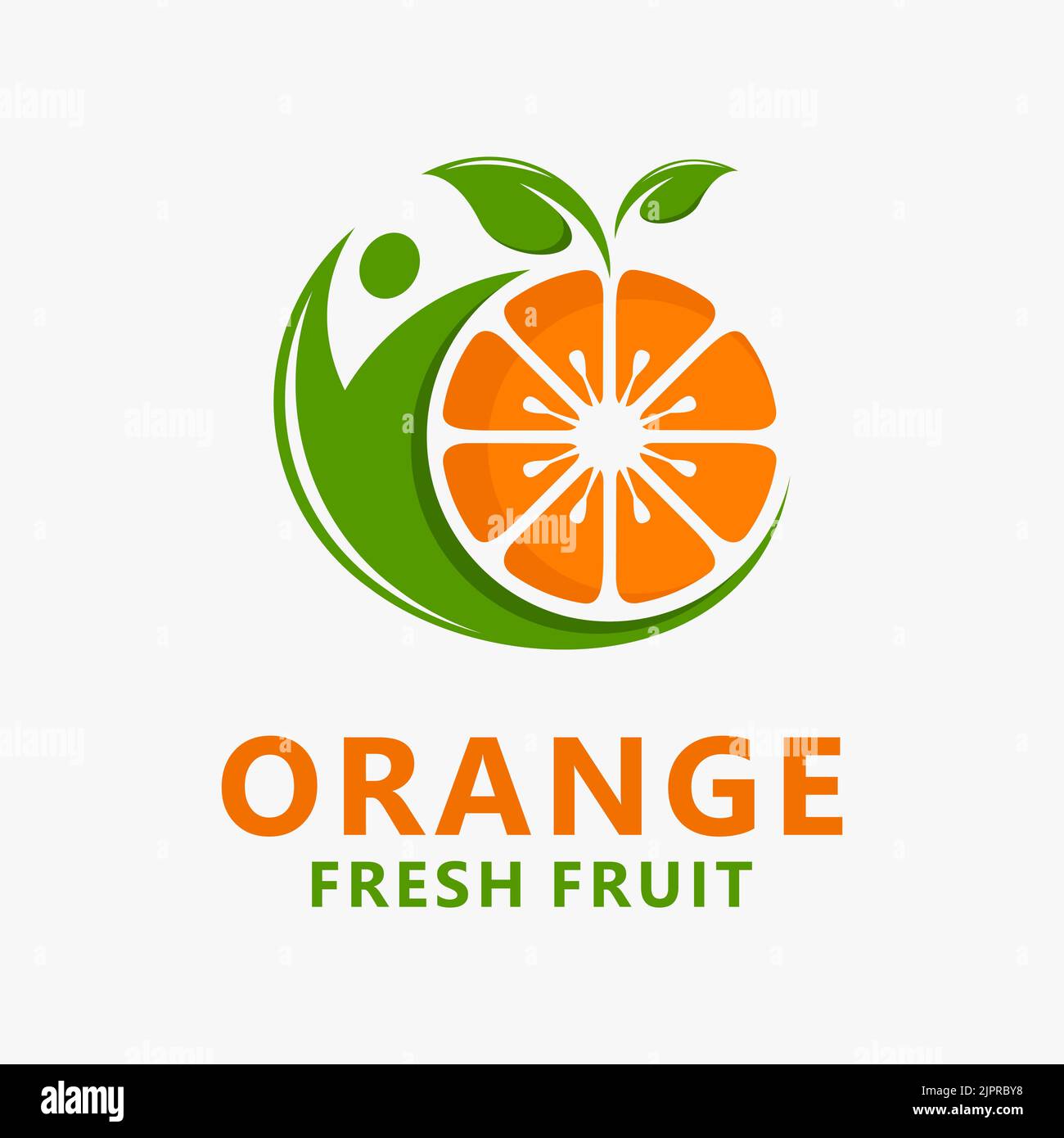 Orange fruit logo design Stock Vector Image & Art - Alamy