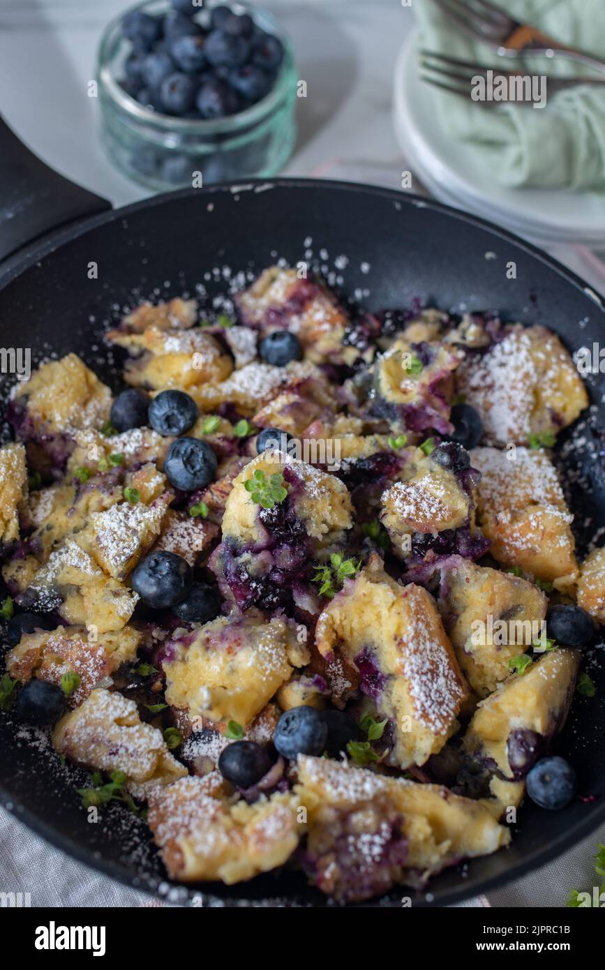 Kaiserschmarrn - traditional austrian pancake dessert Stock Photo - Alamy