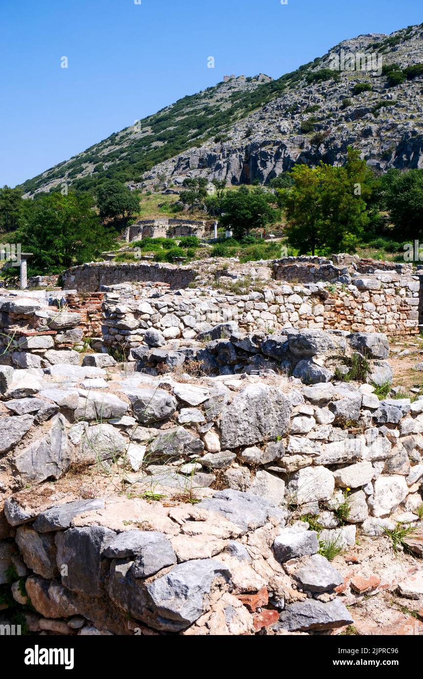Philippi archeological site, Macedonia, North-Eastern Greece Stock ...