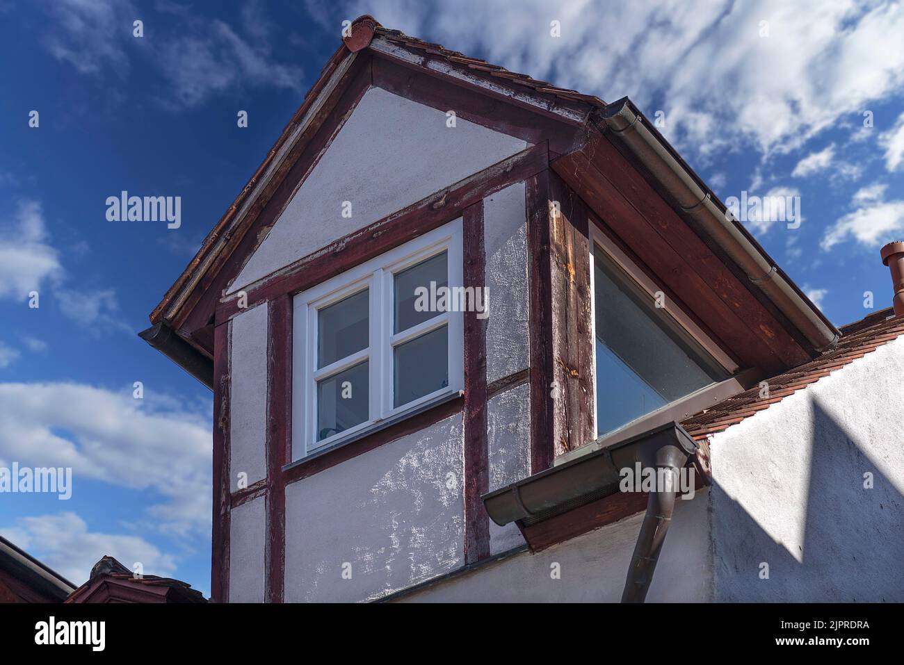 Historical dormer of a Wouhnhaus, Johannesgasse 57, Nuremberg, Middle ...