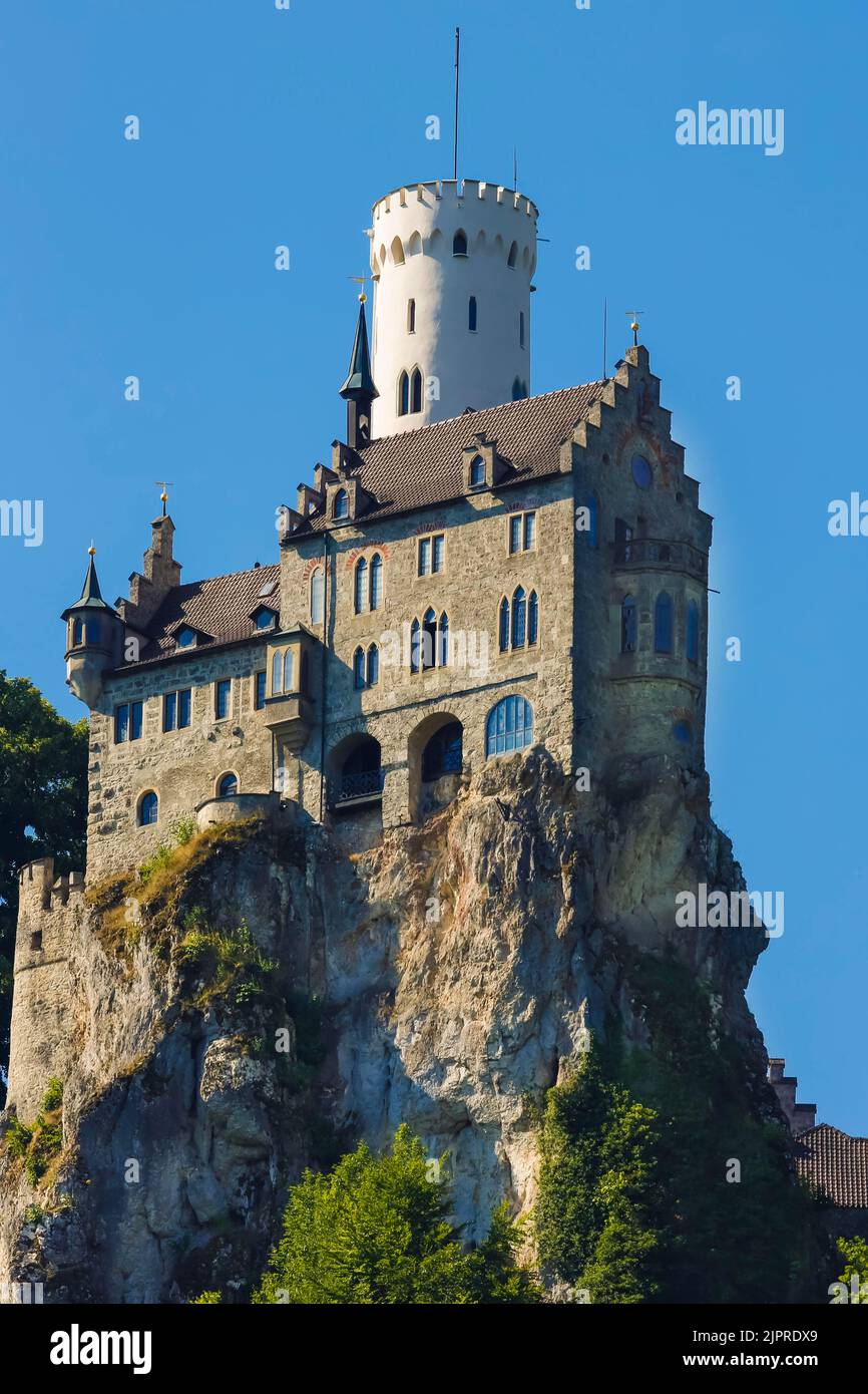 Lichtenstein Castle, Wuerttemberg's fairytale castle, historicism ...