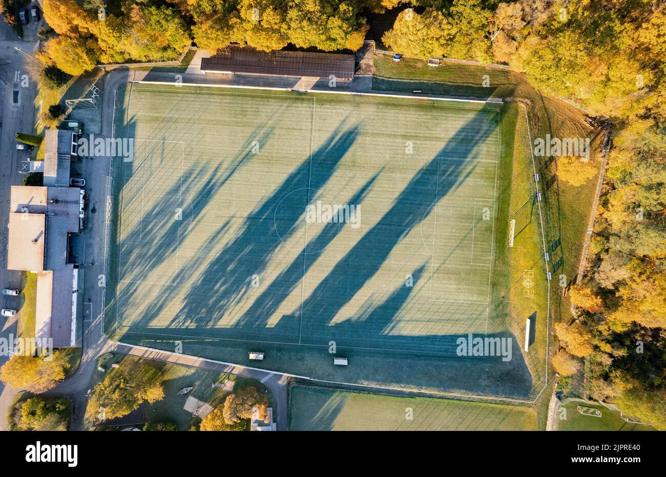 Aerial view of the sports field hi-res stock photography and images - Alamy