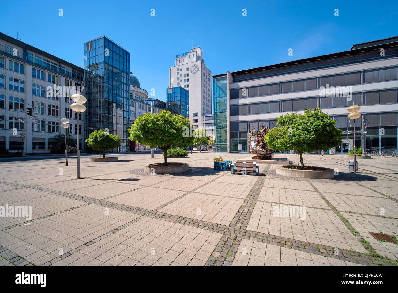 Ernst-Abbe-Platz, site of the former Zeiss main factory, now Jenoptik ... Ernst-Abbe-Platz, site of the former Zeiss main factory, now Jenoptik ...