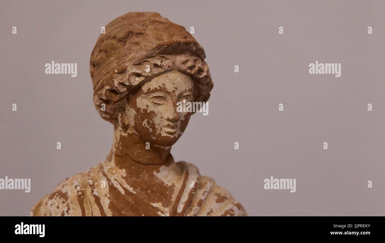 Female clay figure, late 4th and early 3rd century BC Archaeological ...