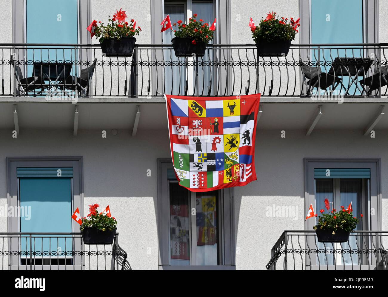 House Flag Flag Swiss Cantons Stock Photo - Alamy
