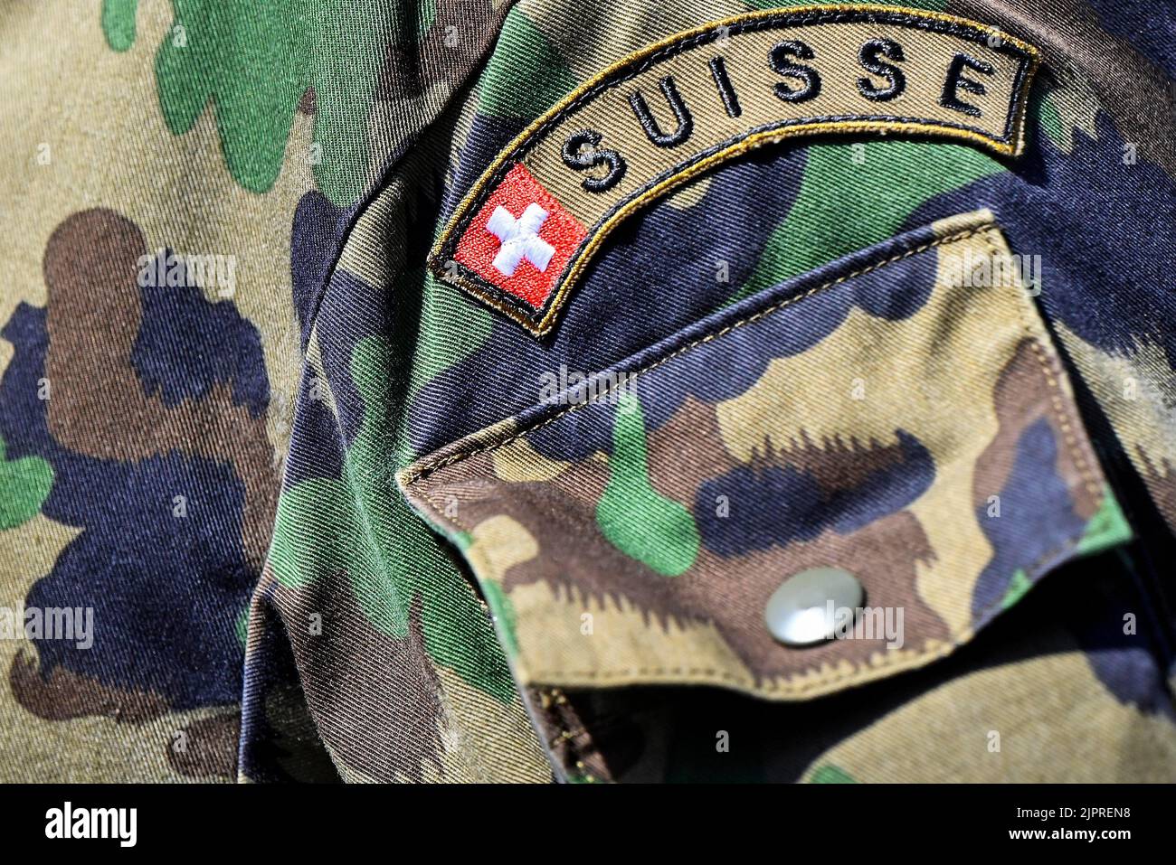 Swiss Army Suisse lettering Stock Photo - Alamy