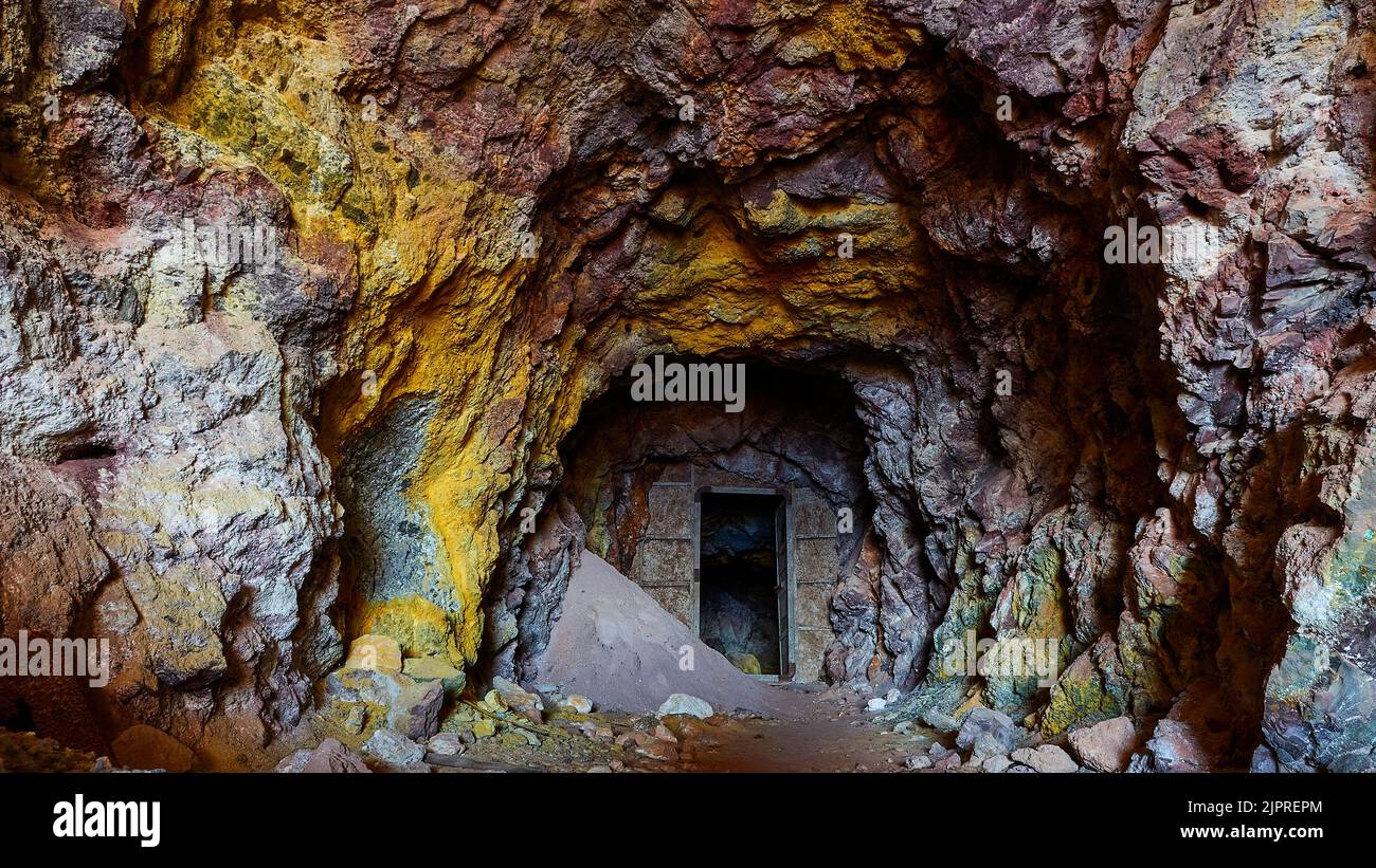 Morning light, sunrise, Lost Places, Old Sulphur Mine, Thiorichia ...