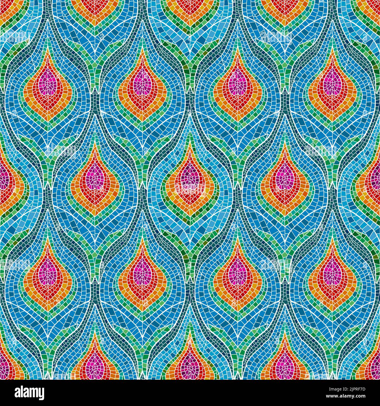 Peacock Mosaic Tile Patterns
