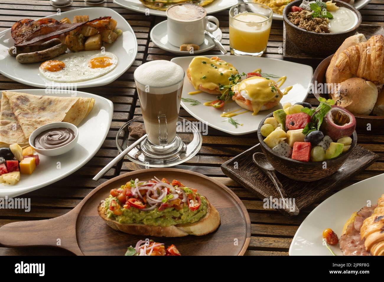 Various breakfast items hi-res stock photography and images - Alamy