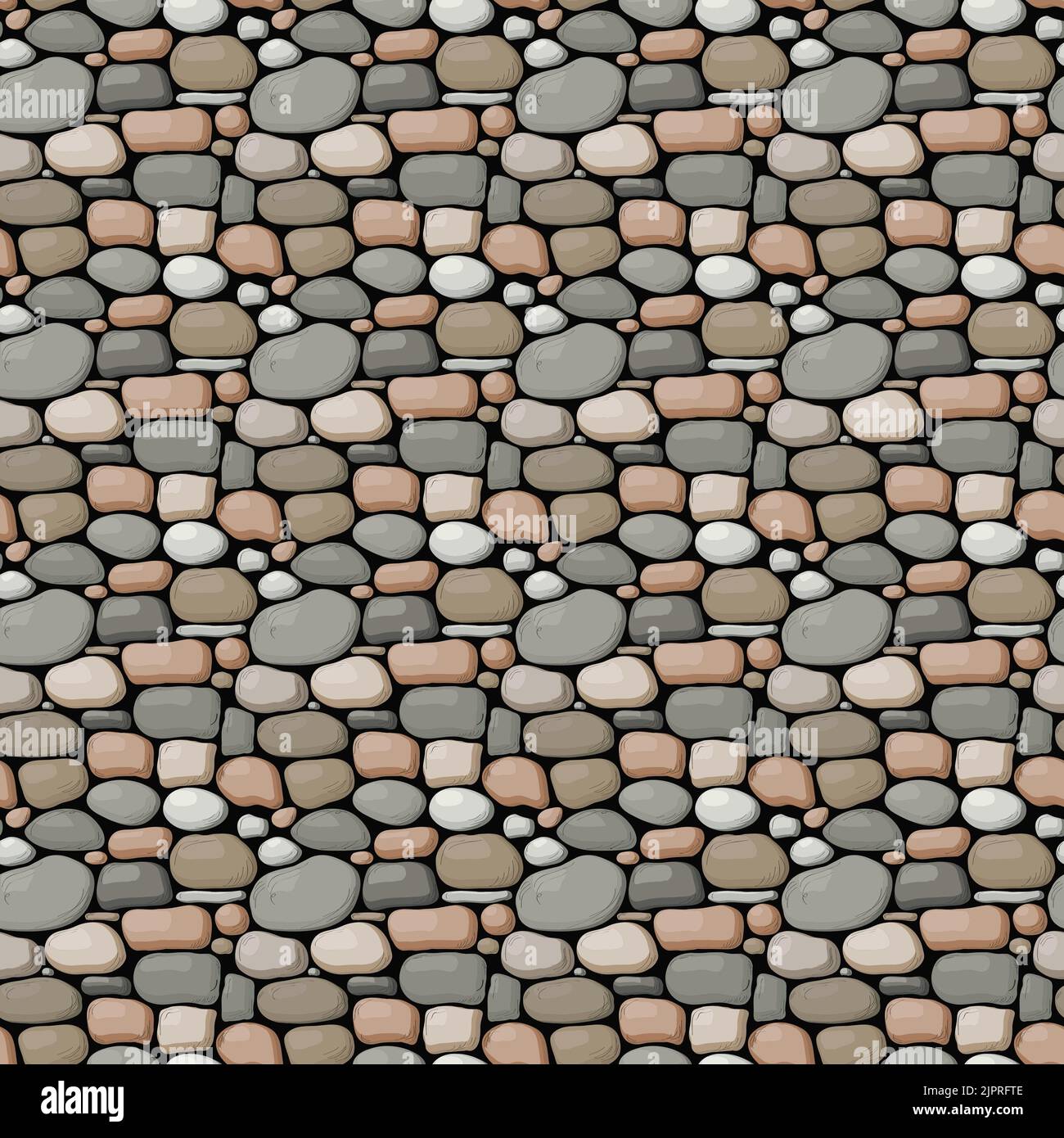 Seamless vector stone wall pattern design Stock Photo - Alamy
