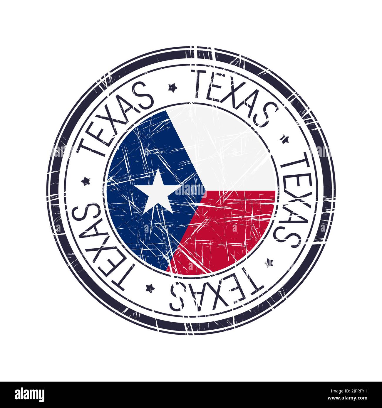Great state of Texas postal rubber stamp, vector object over white ...