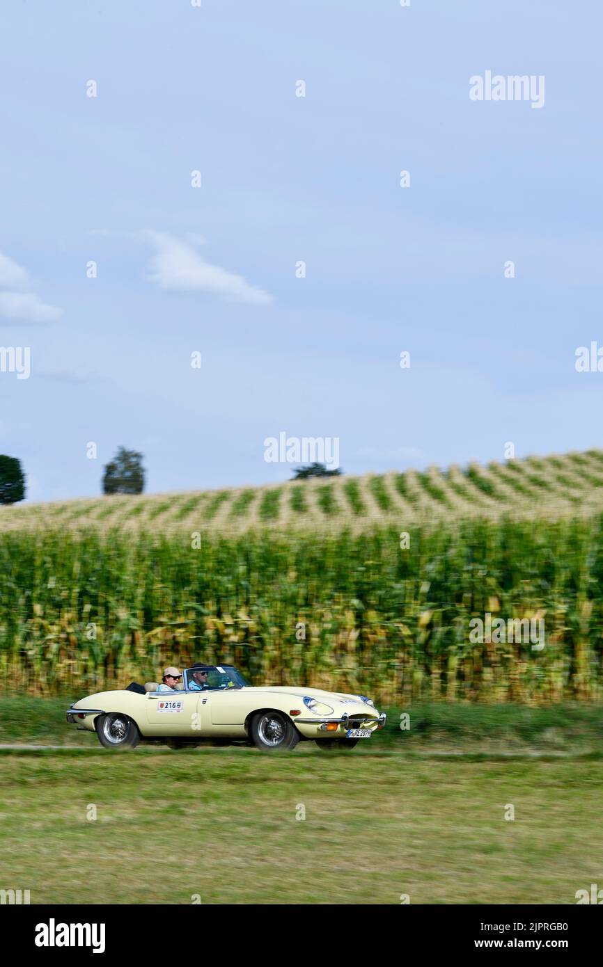 13. 08. 2022, Jaguar, E-Type, Roadster, Convertible, Olympic Rally 72 ...