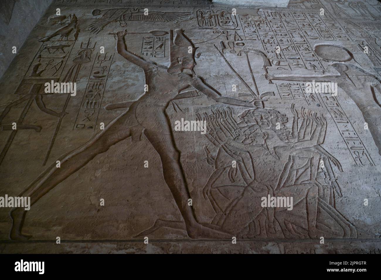 Rock image, Pharaoh Ramses II victorious in the Battle of Kadesh, Rock ...