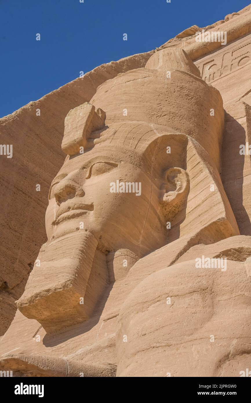 Statue Pharaoh Ramses II Rock Temple Abu Simbel, Egypt Stock Photo - Alamy