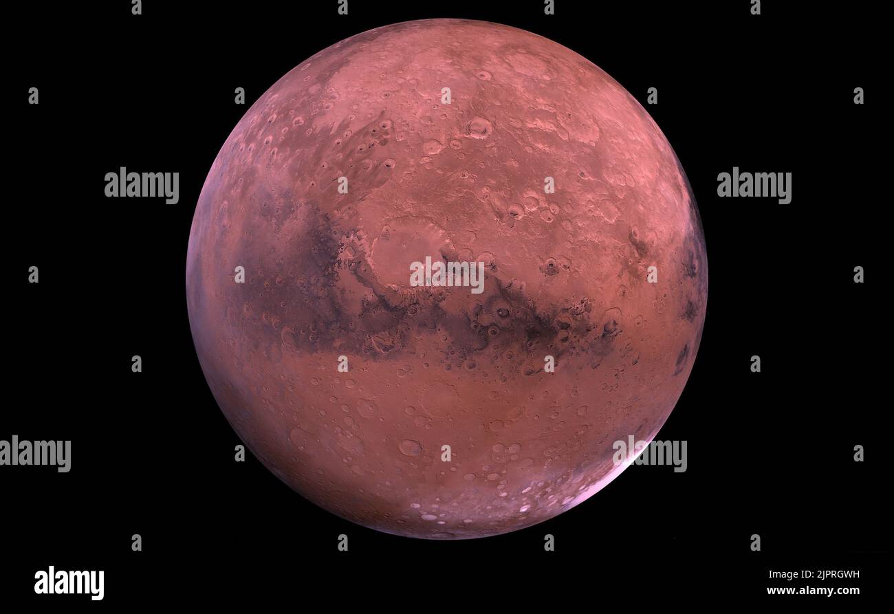 The Red Planet Mars Valcano