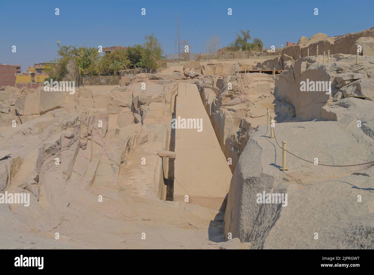 Quarry unfinished obelisk, Aswan, Egypt Stock Photo - Alamy