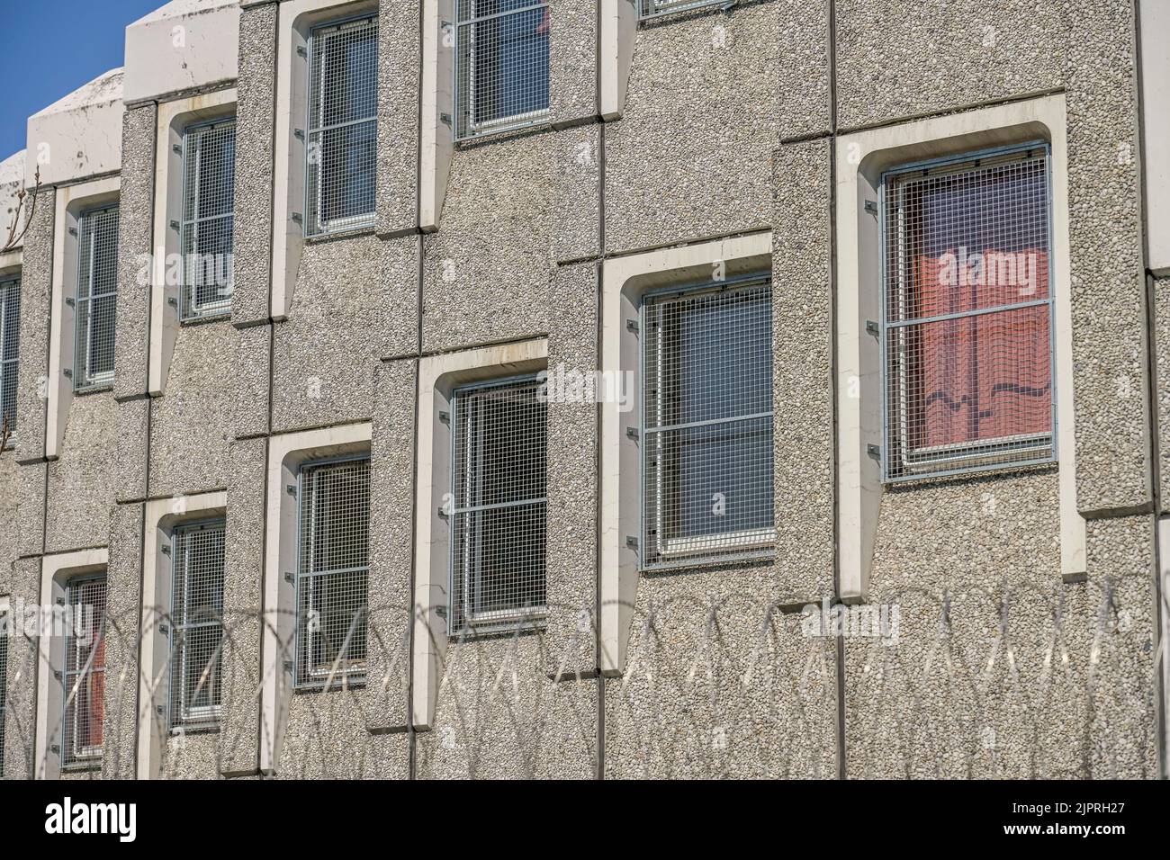 Cells, barred windows, Ploetzensee Prison, Friedrich-Olbricht-Damm ...