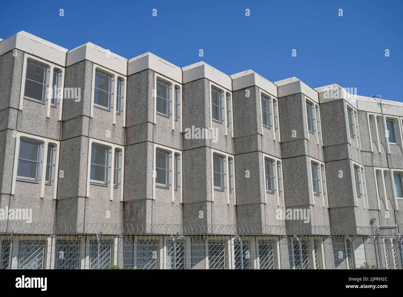 Cells, barred windows, Ploetzensee Prison, Friedrich-Olbricht-Damm ...
