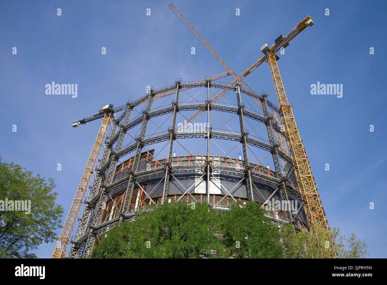 Gasometer, conversion to office building, EUREF Campus, Schoeneberg ...