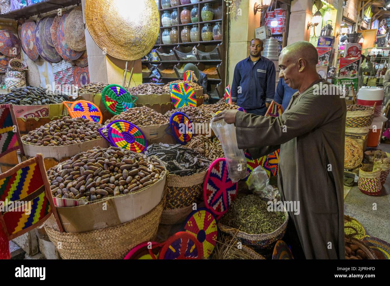 Dates and spices, Old Souk, Market, Aswan, Egypt Stock Photo - Alamy