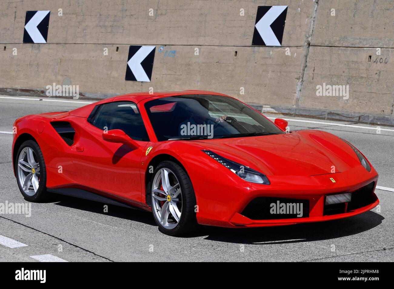 Sports car Ferrari 296 GTB Hybrid Stock Photo - Alamy