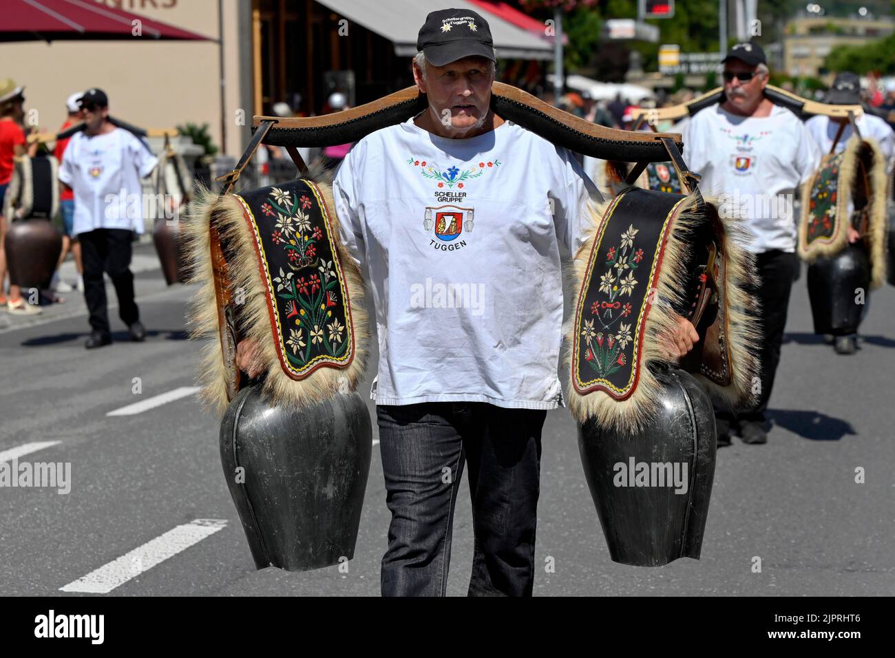 Scheller Group Man Bells, Switzerland Stock Photo - Alamy