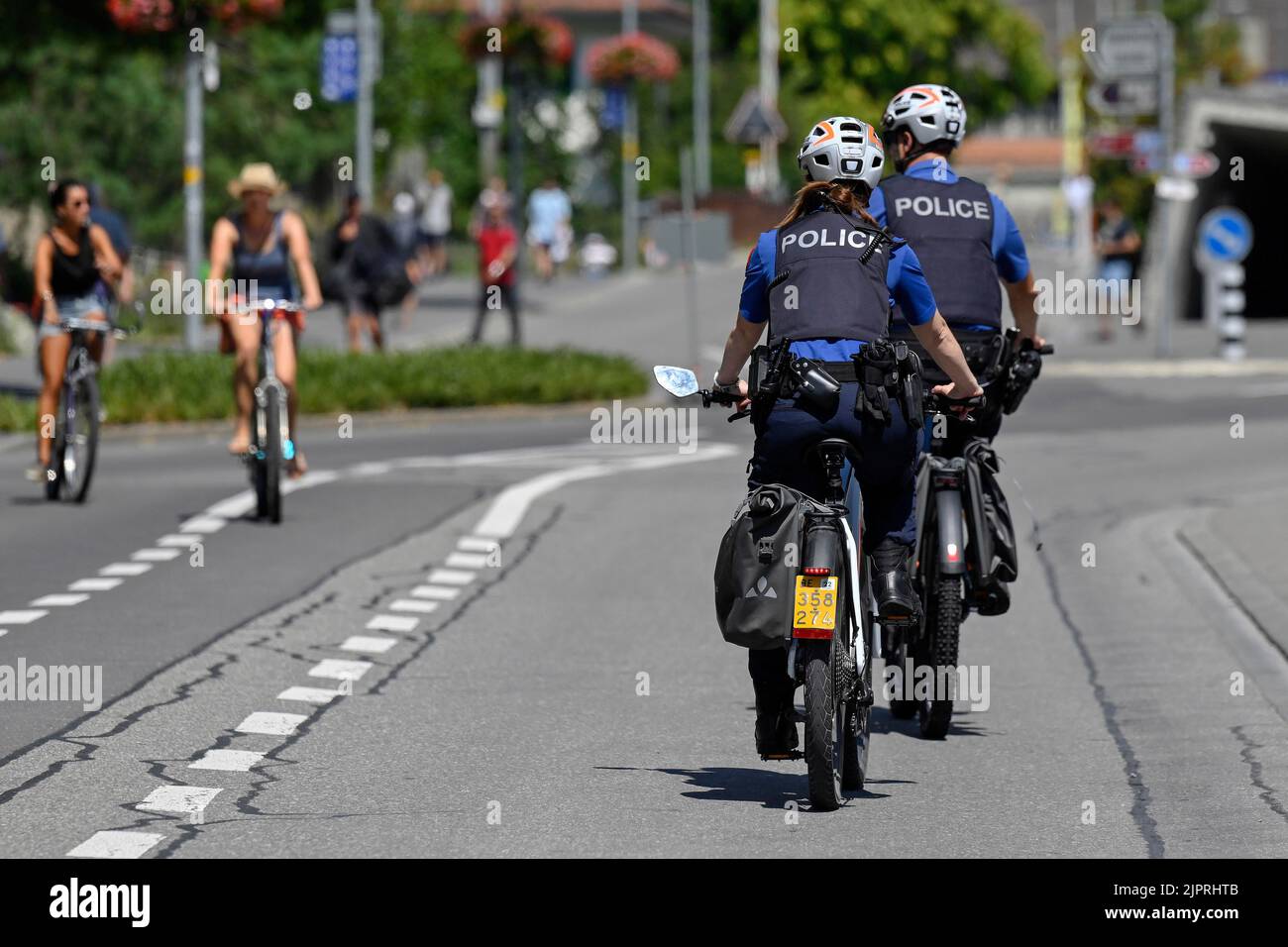 Police Bicycle Patrol Stock Photo - Alamy