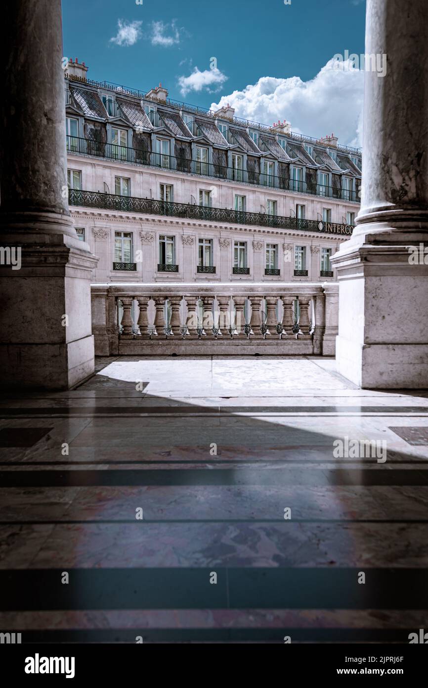 A vertical view of the buildings in Paris Stock Photo - Alamy