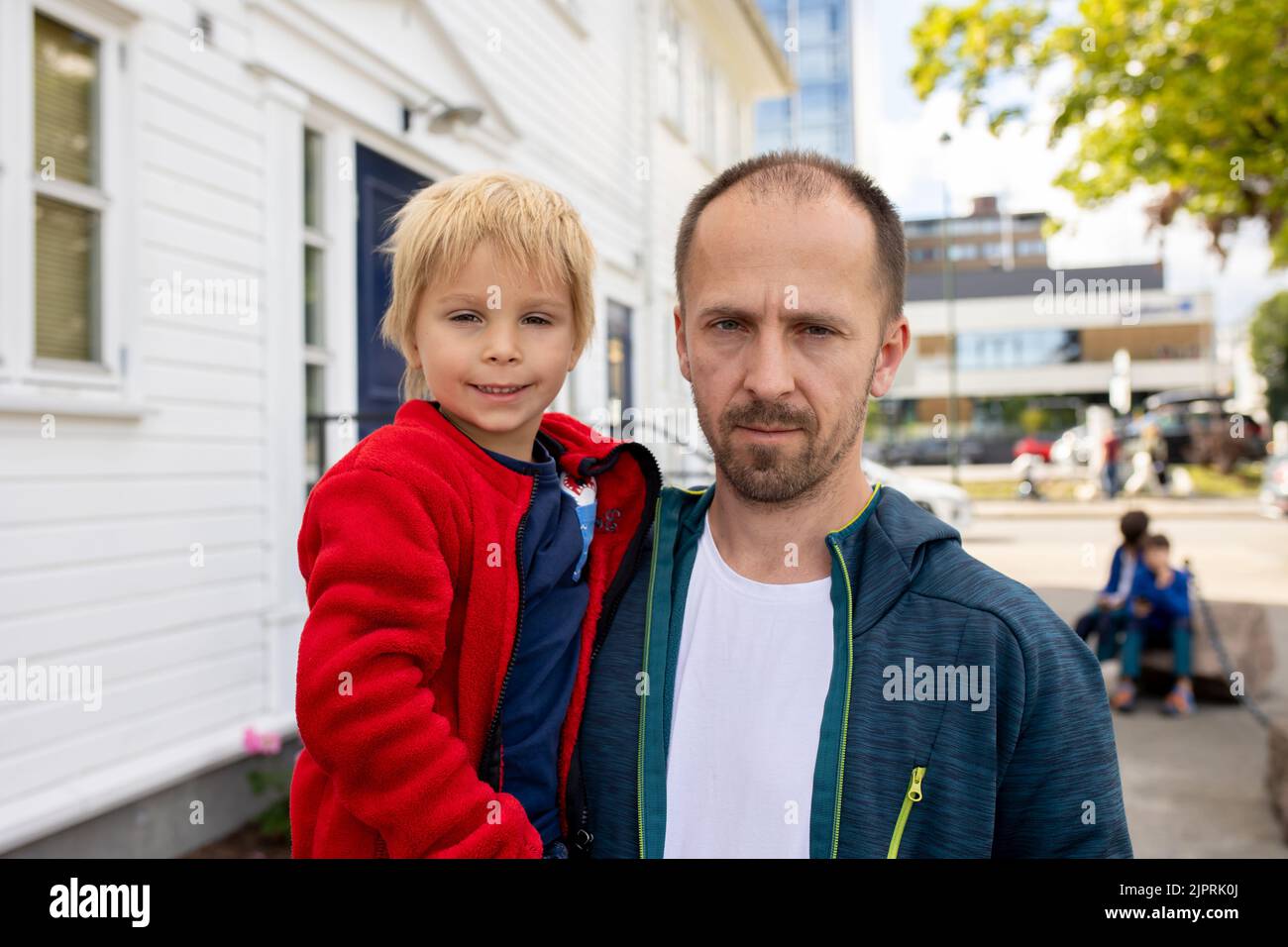 Beautiful town Kristiansand in Norway, family visiting Norway for ...