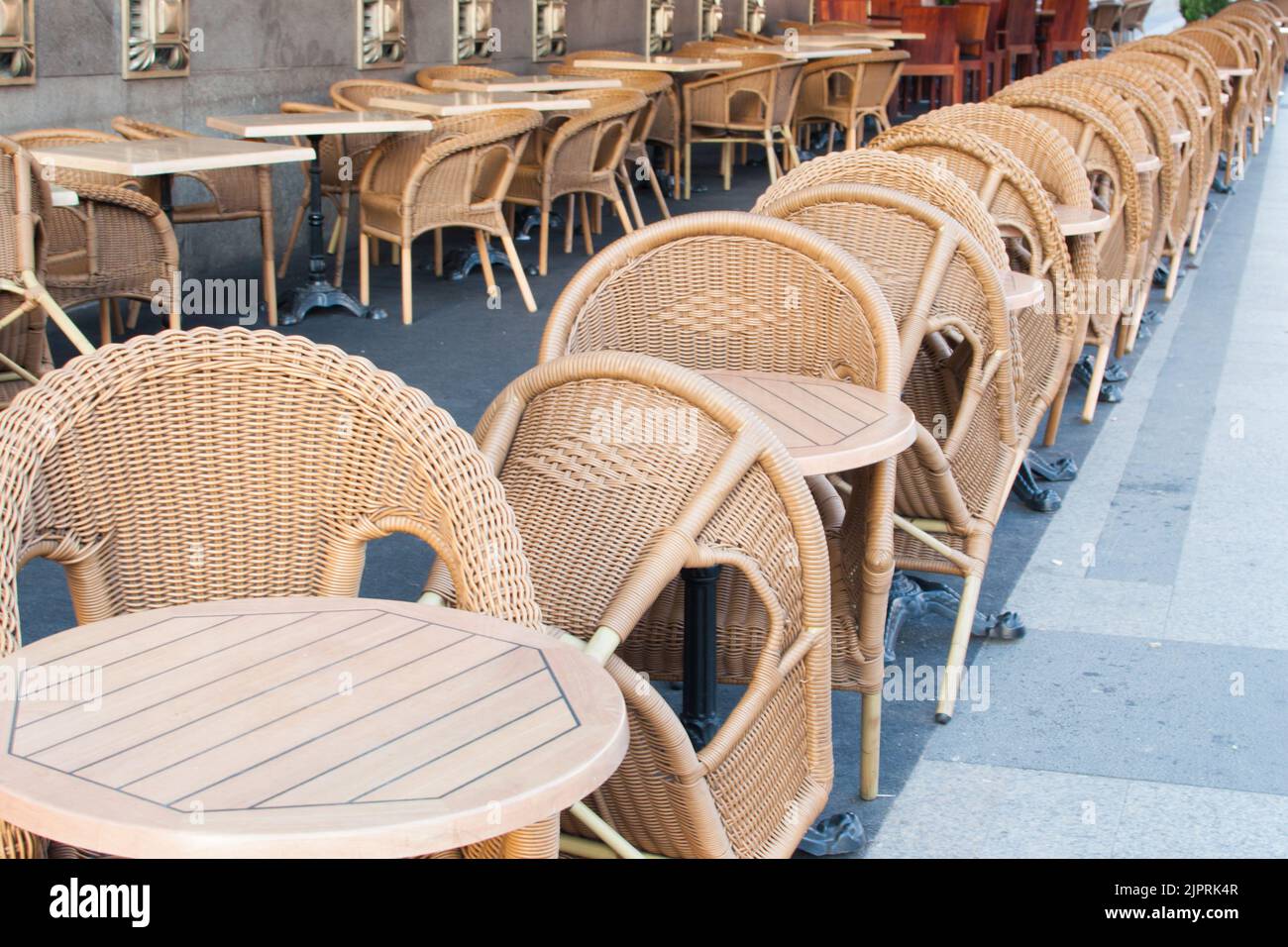 Cafe at gran via street hi-res stock photography and images - Alamy