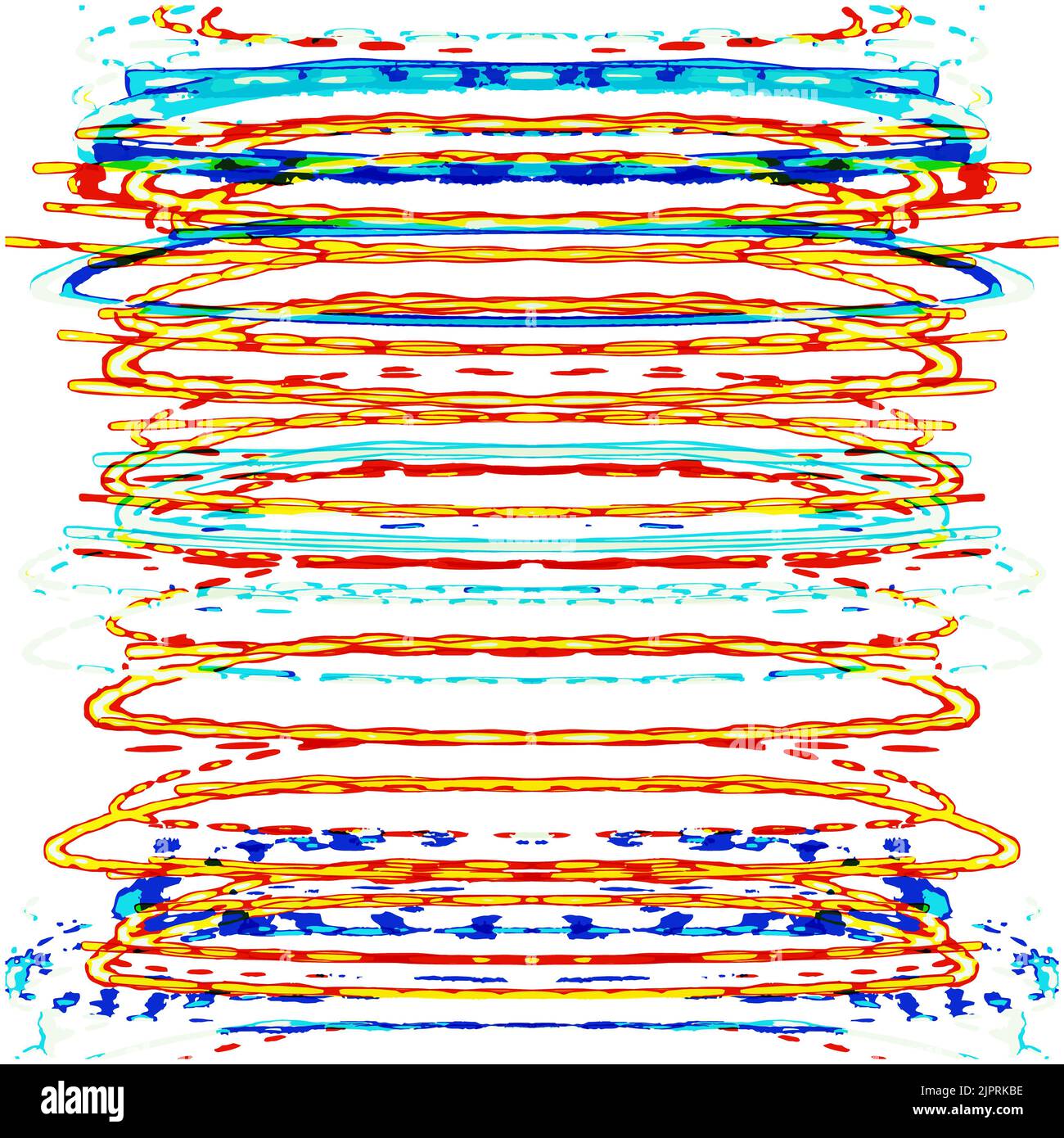 Minimalist abstract pattern of jagged colored lines symmetrical ...