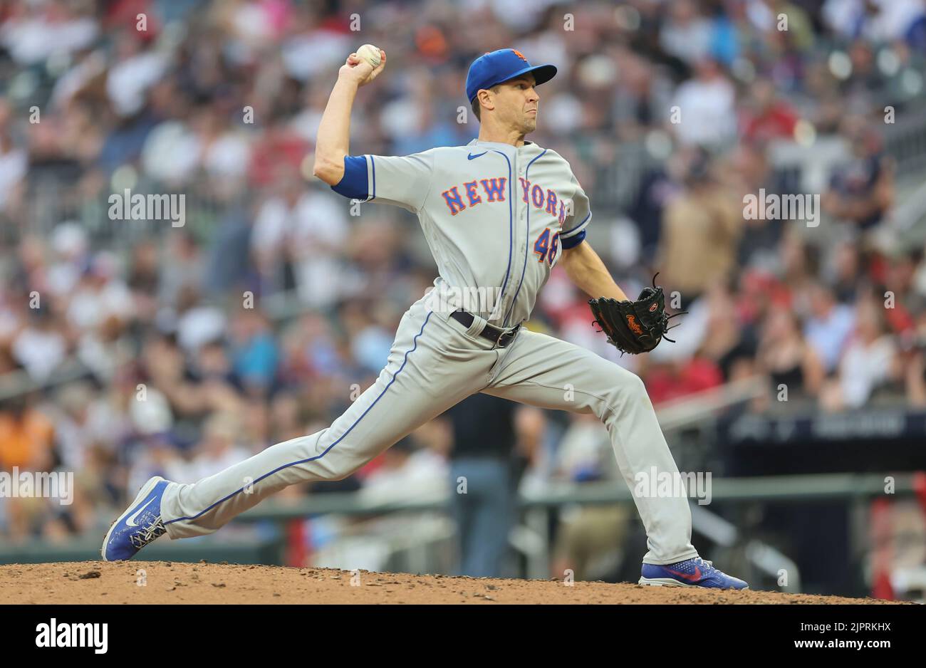 Atlanta, GA. USA; New York Mets starting pitcher Jacob deGrom (48 ...