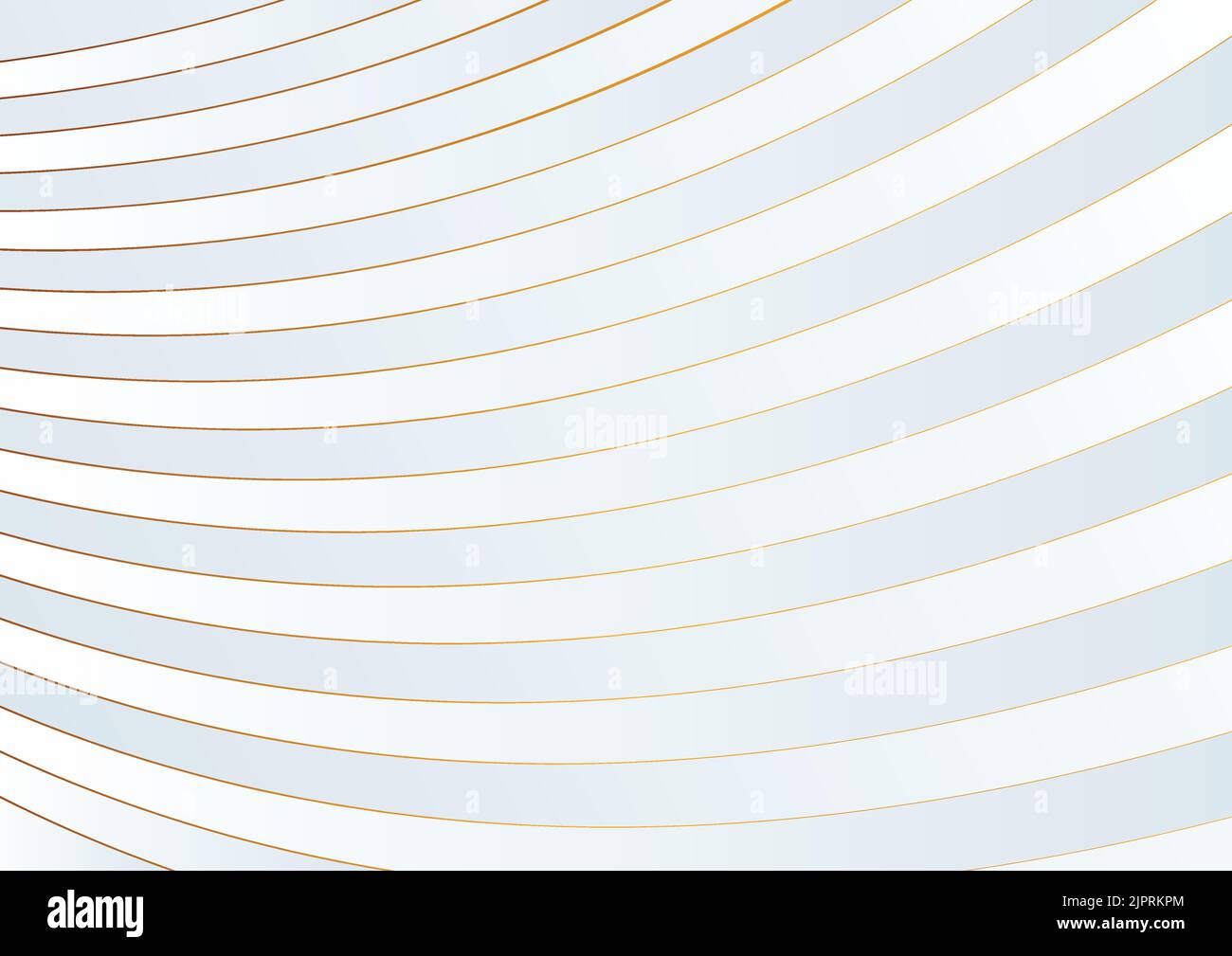 Light blue abstract waves and bronze outlines background. Vector design ...