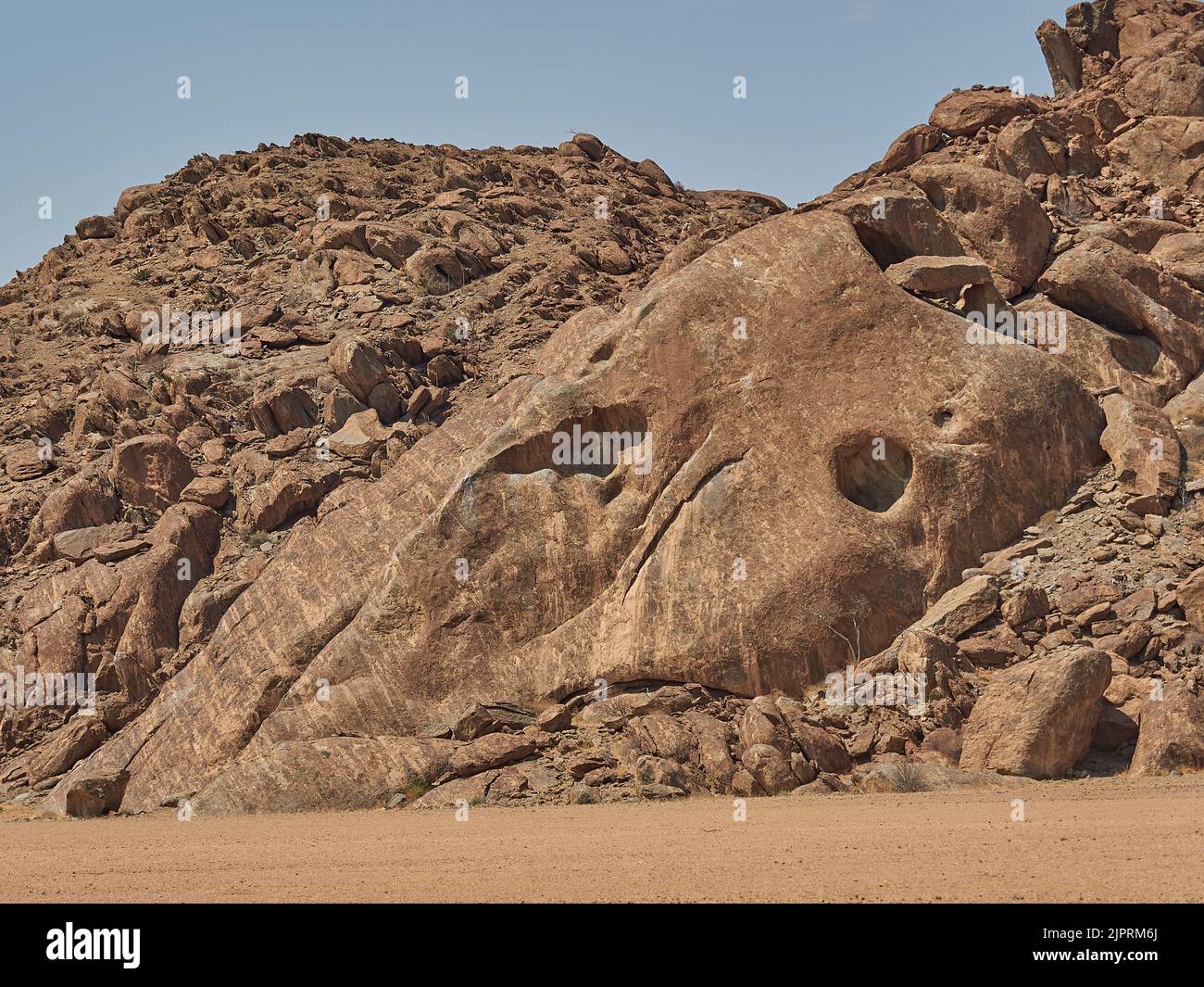 granite rock formation in the Kaokoveld at the skeleton coast in ...