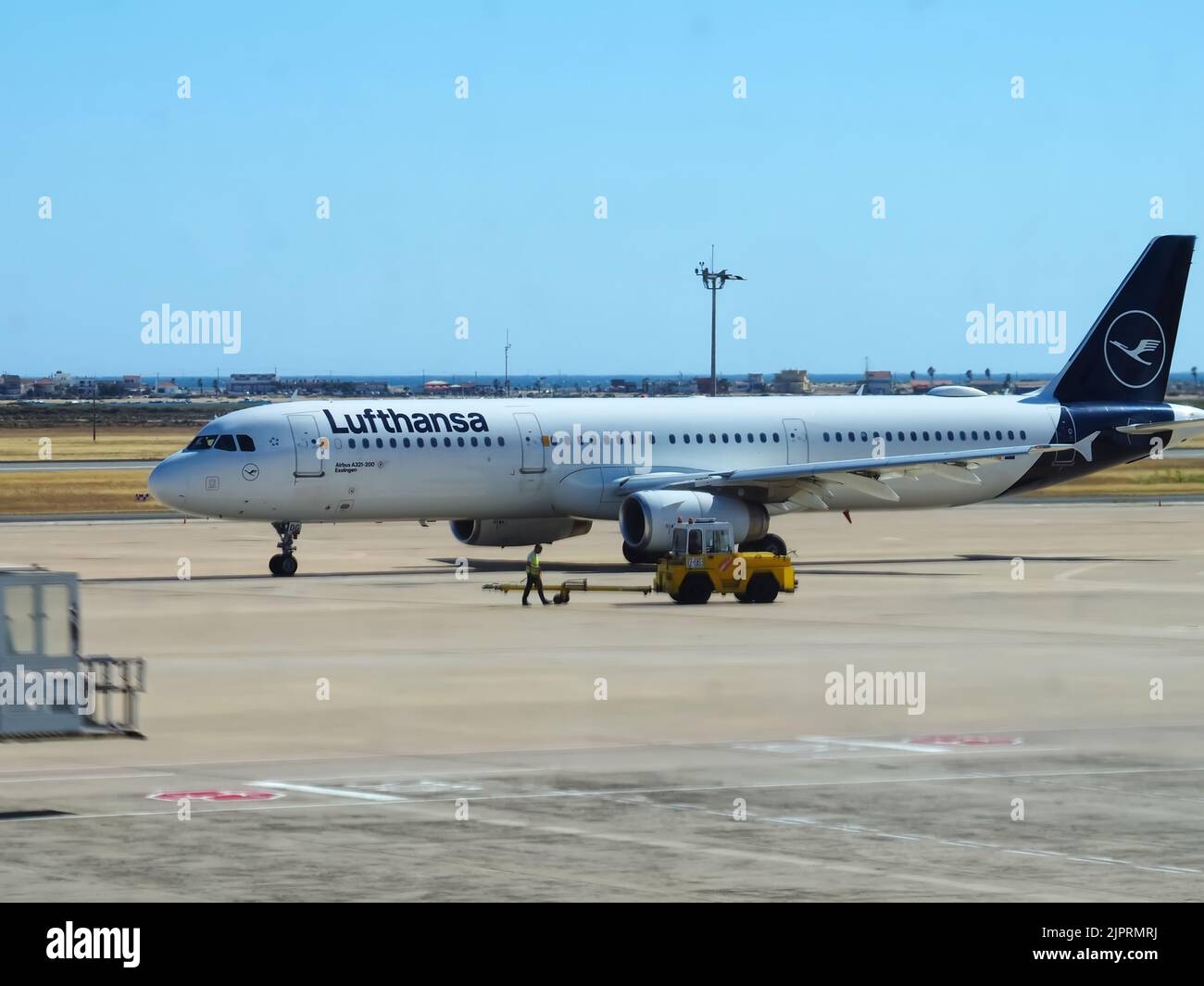 Airplane Lufthansa Airbus 321-200 at an airport Stock Photo - Alamy