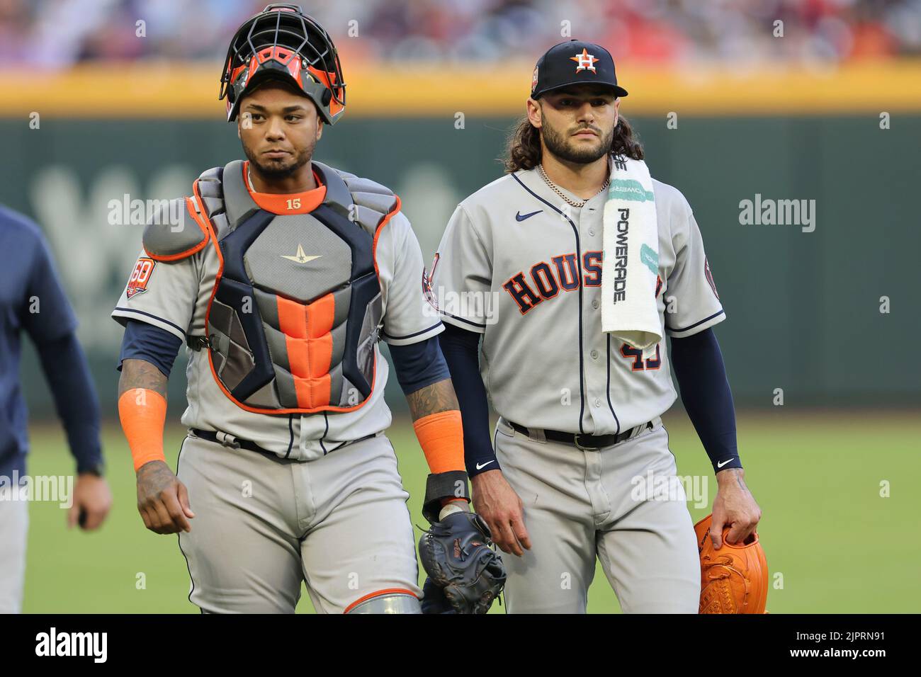 Atlanta, GA. USA; Houston Astros catcher Martin Maldonado (15) and ...