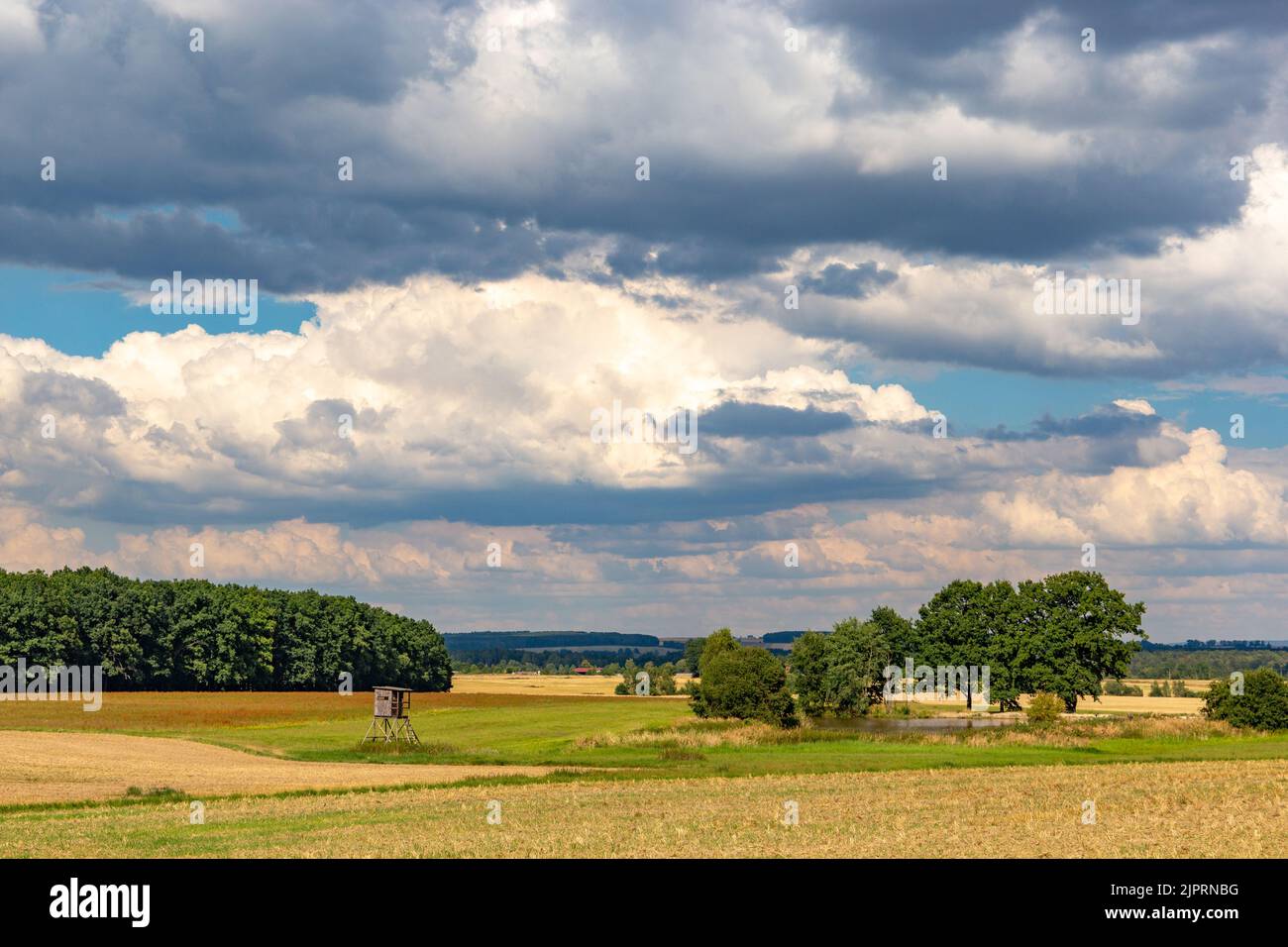 Simple rural landscape hay hi-res stock photography and images - Alamy