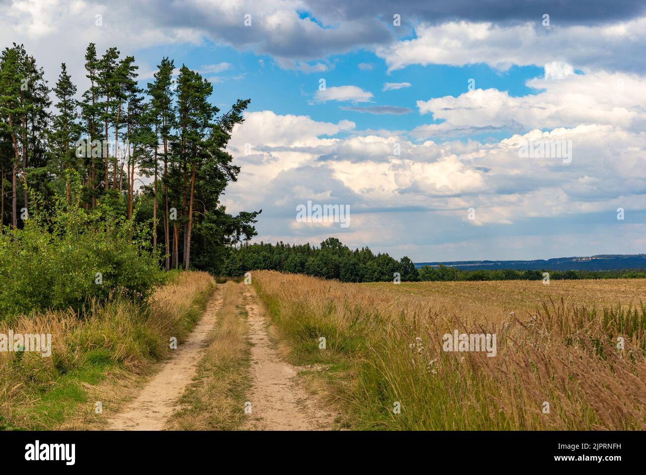 Simple road landscape hi-res stock photography and images - Alamy