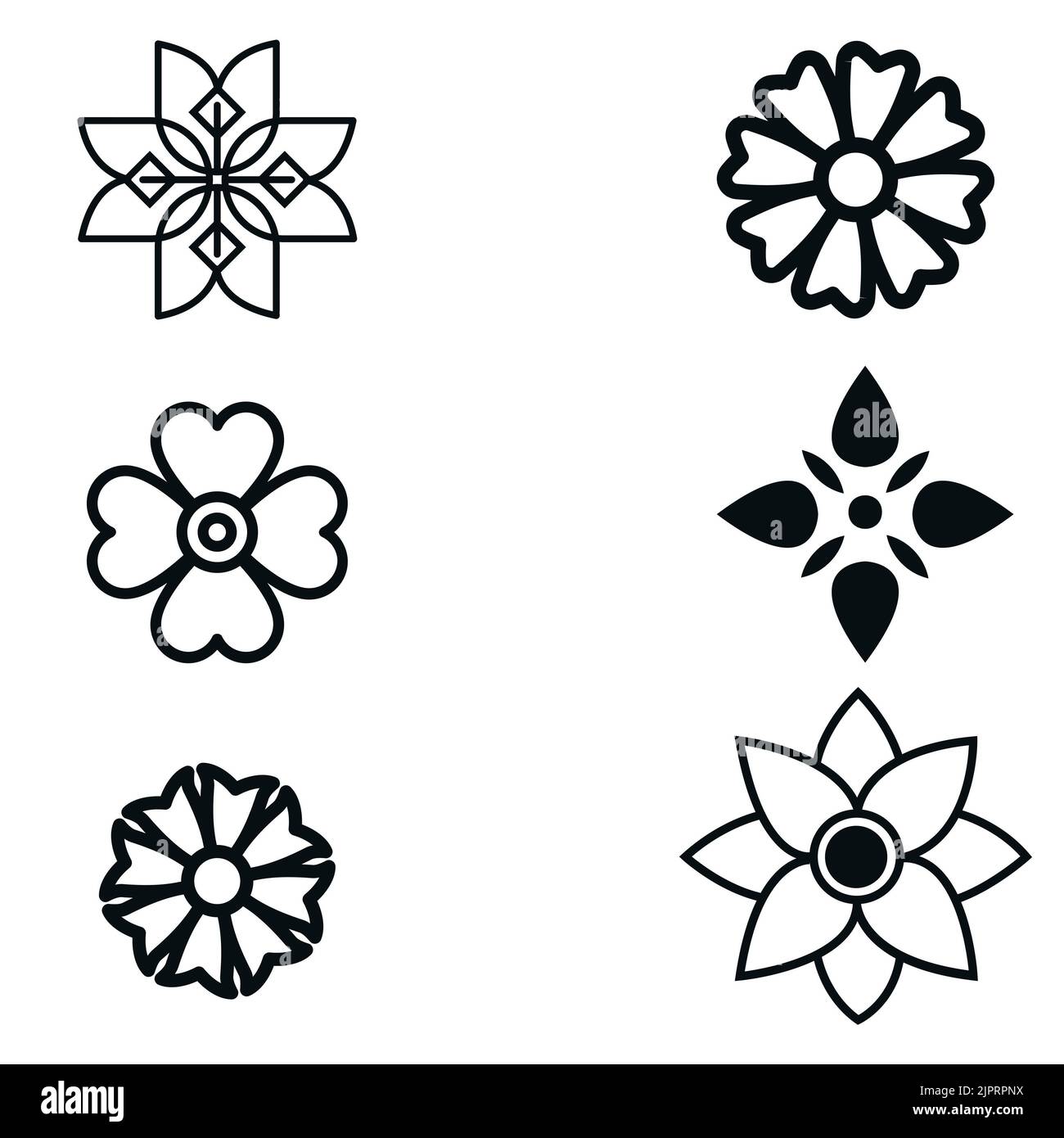 Set of flower collection Stock Photo - Alamy